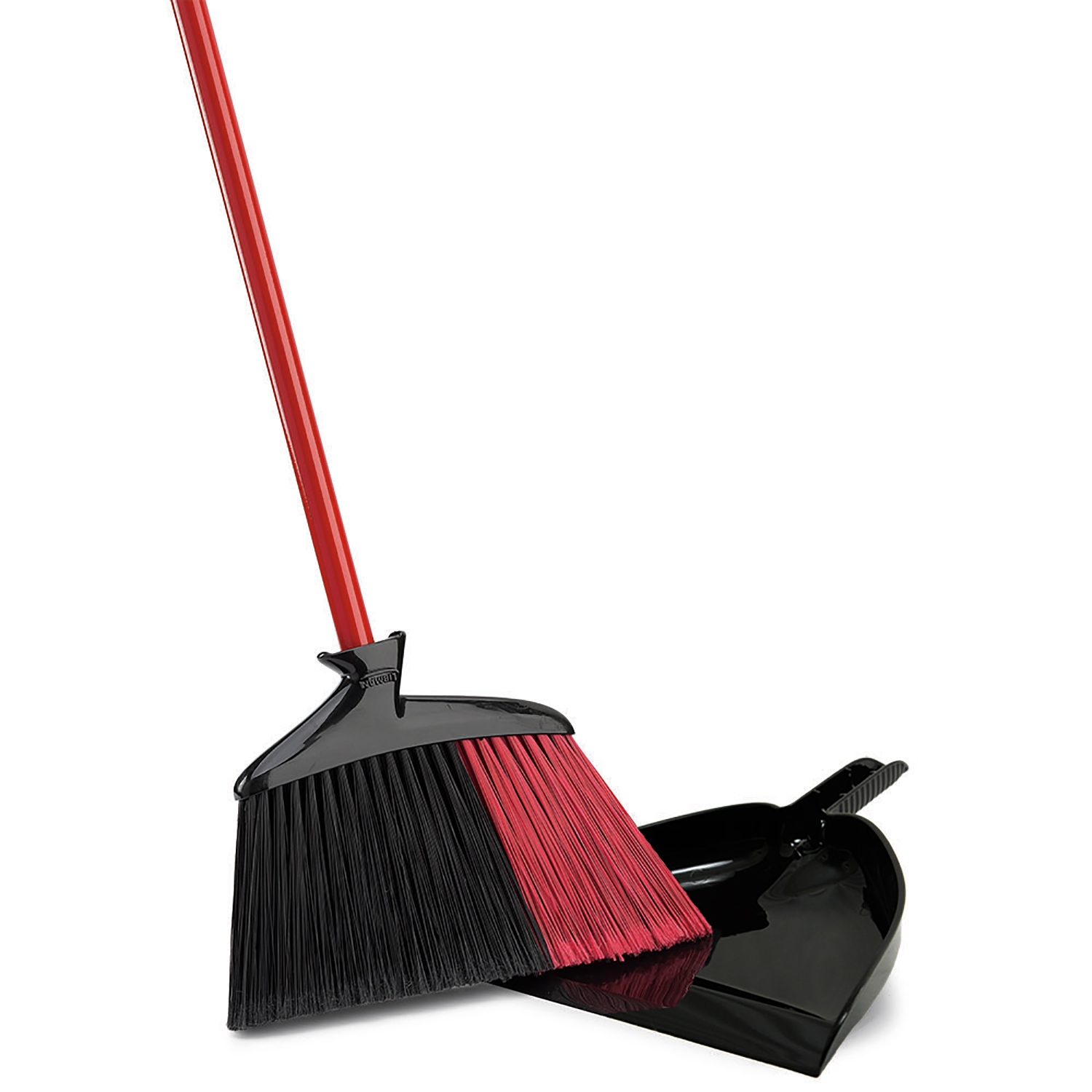 Angle broom and dust pan.
