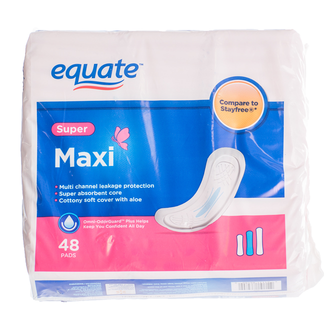 SUPER MAXI PADS - UNSCENTED